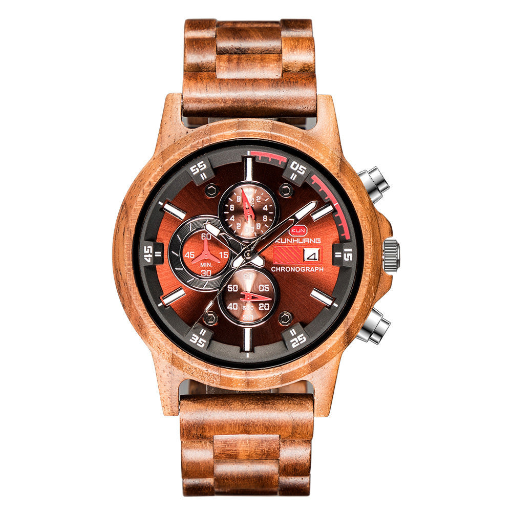 Kunhuang 1010A Wooden Sport Watch for Men – FantaStreet