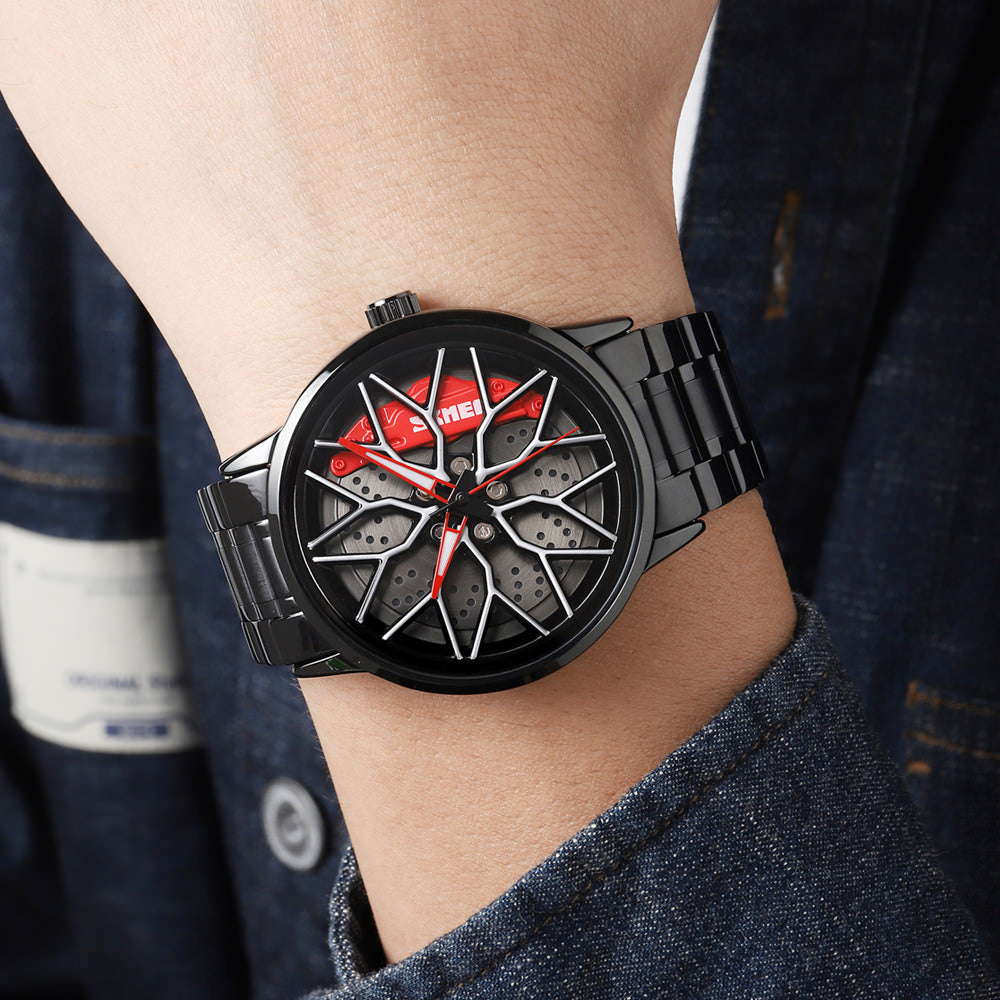 SKMEI 1990 Spinning Car Wheel Watch – FantaStreet