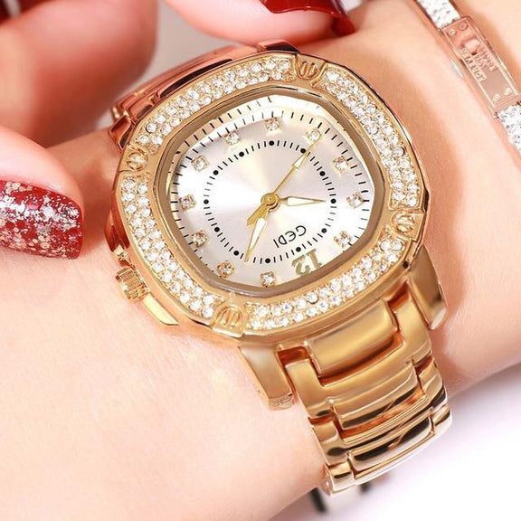 GEDI 3200 Digital Quartz Watches for Women w/ Diamond Case – FantaStreet
