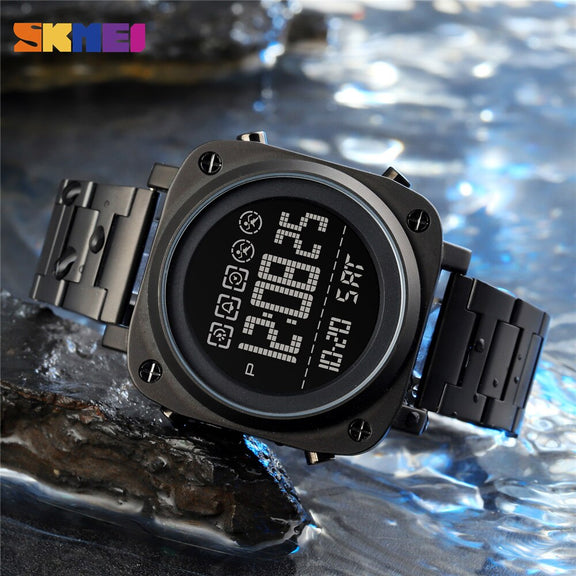 SKMEI 1726 LED Square Watch Mens w/ 30m Waterproof & Luminous – FantaStreet